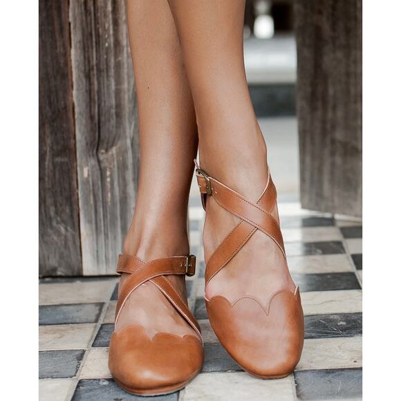 Shoes | Bali Elf Mangrove Flats New Natural Leather Handmade Shoes 85 M ...